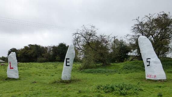 Mystery as landmark defaced overnight | monmouthshirebeacon.co.uk