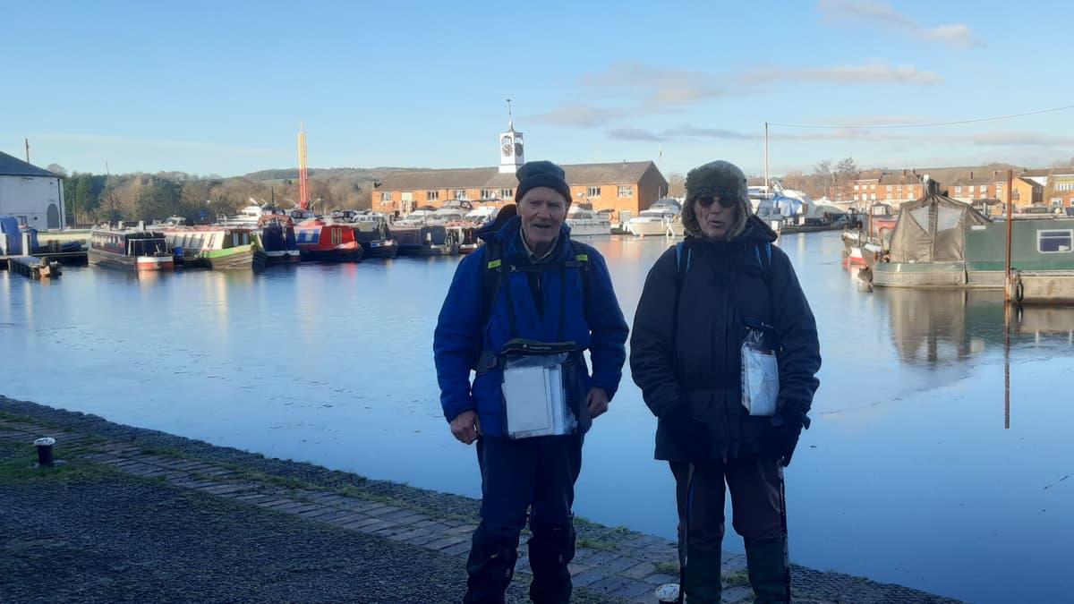 Monmouthshire writer braves the cold for a few days of winter canal ...
