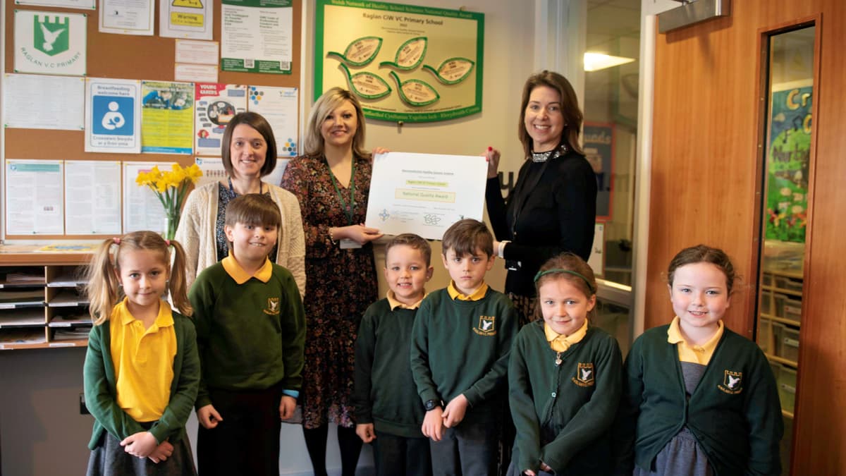 Raglan school awarded healthy status | monmouthshirebeacon.co.uk