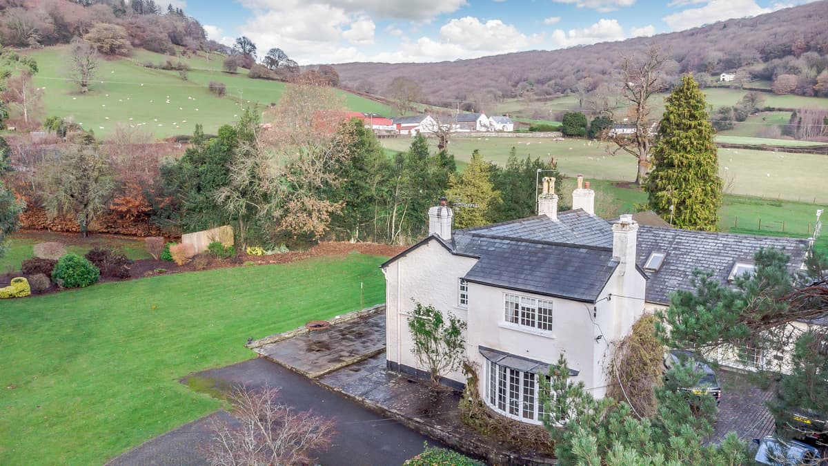 Brecon Beacons coach house sits within park and has its own clock tower ...