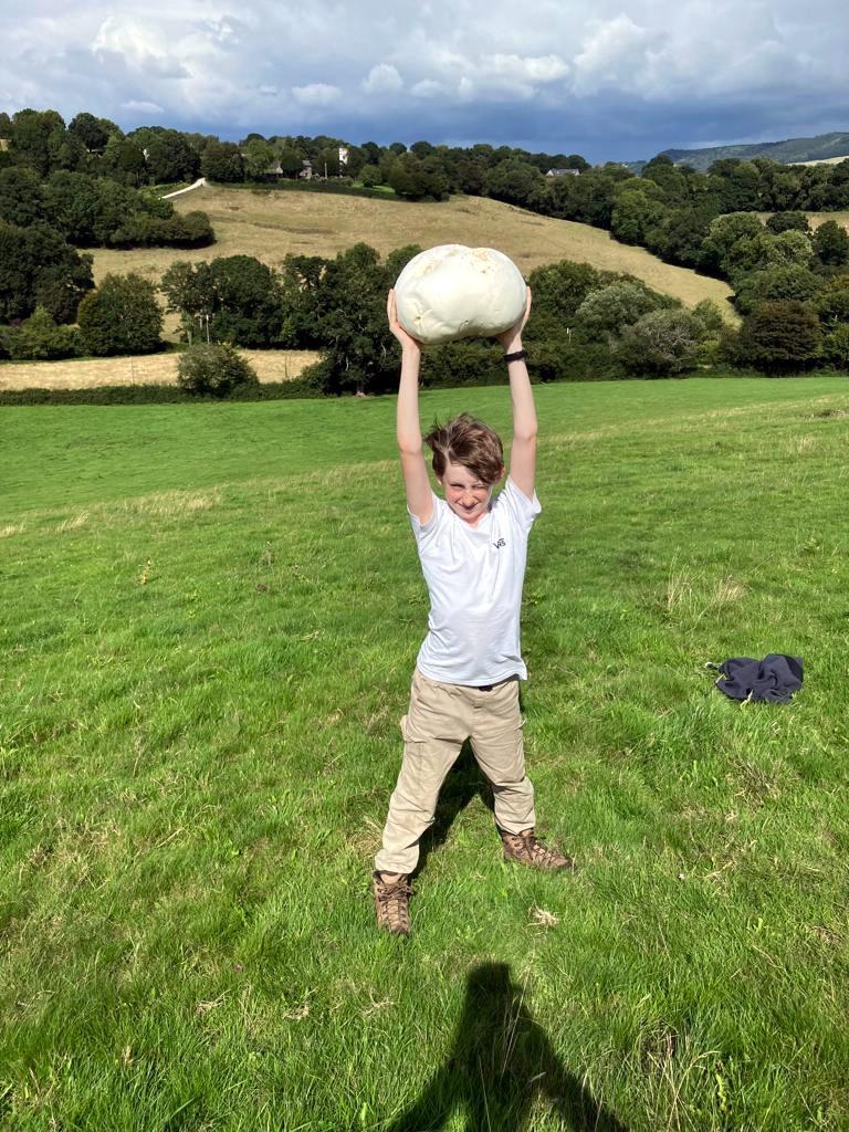 Fun times for fungi finder Josh and his giant puffball ...