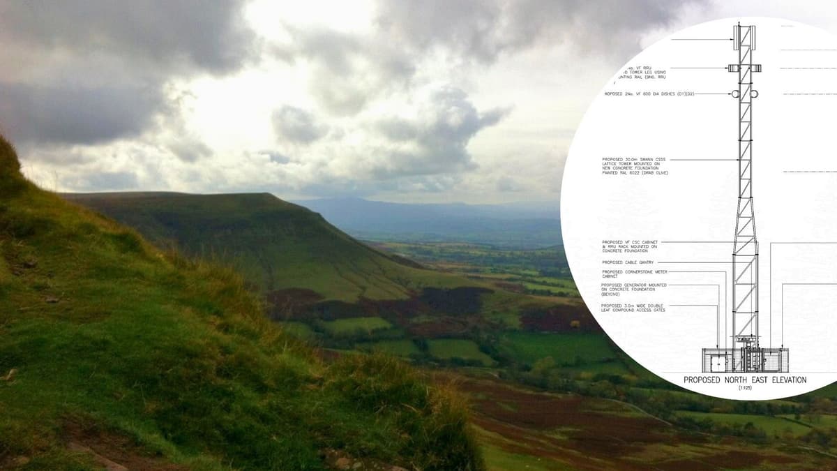 Inspector gives giant 4G mast go ahead beside Hay Bluff ...