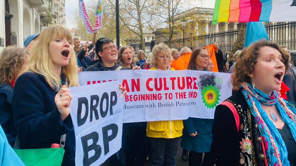 Climate Choir flash mob protests British Museum’s acceptance of BP £50m ...