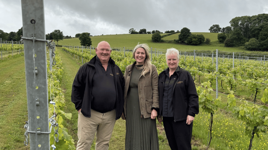 Laura Anne Jones visits White Castle Vineyard | monmouthshirebeacon.co.uk