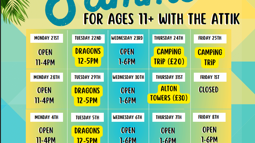 The Attik youth centre launches exciting summer programme for 11-18s ...