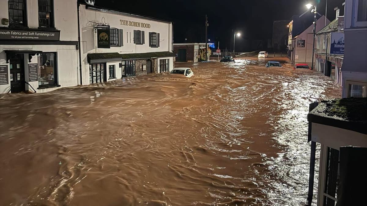 Monmouth hit by severe flooding as Storm Claudia strikes ...