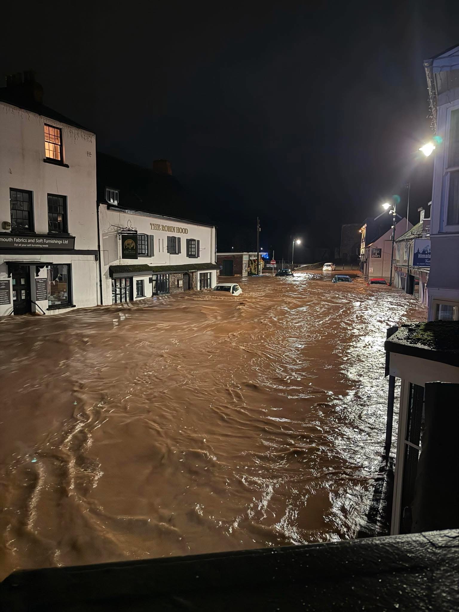 Monmouth hit by severe flooding as Storm Claudia strikes | monmouthshirebeacon.co.uk