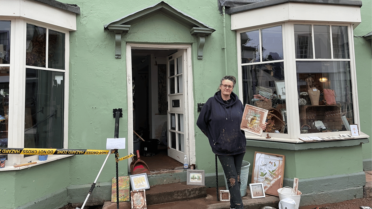 Monmouth gallery devastated as floodwaters ruin art during Storm ...