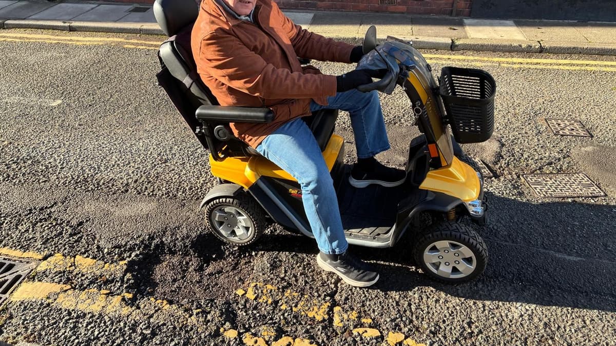 Pothole throws Usk man off scooter | monmouthshirebeacon.co.uk
