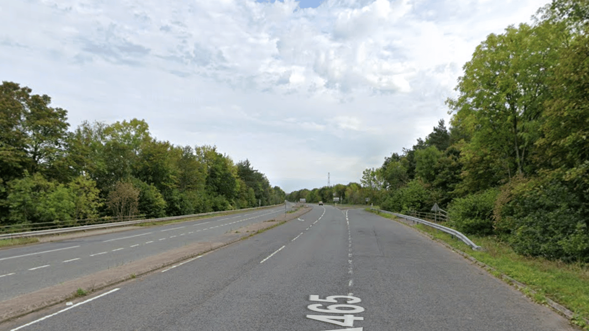 Man arrested as collision shuts A465 near hospital ...