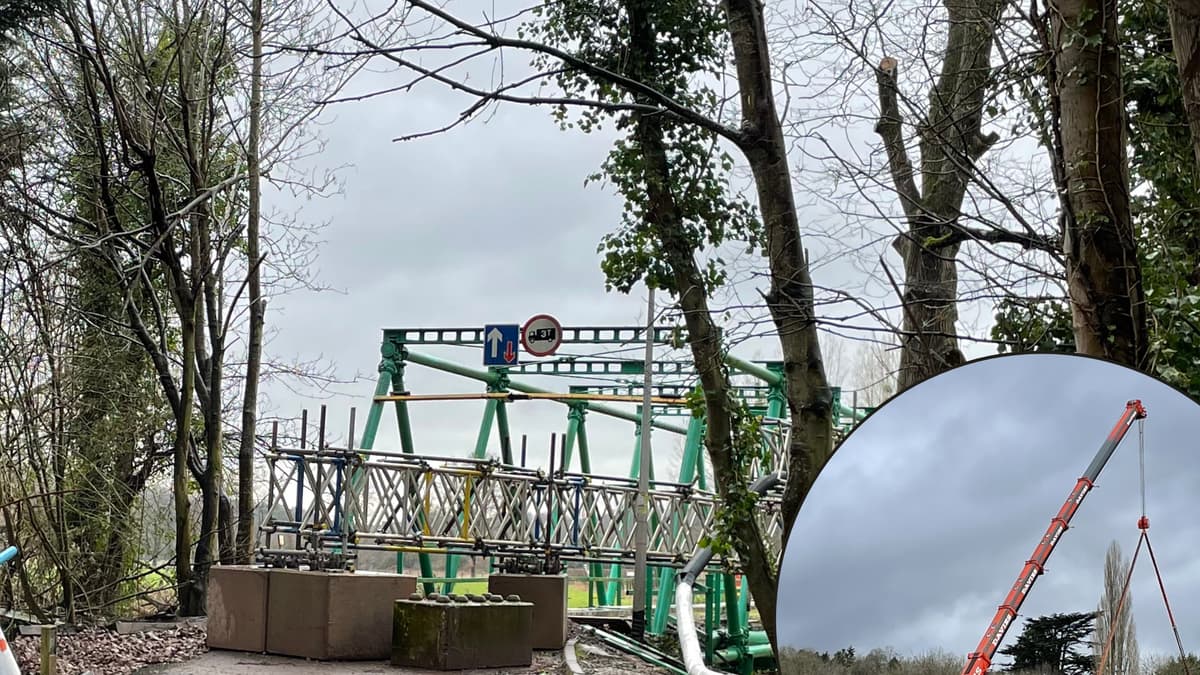Surprise weight of Inglis Bridge halts crane operation ...